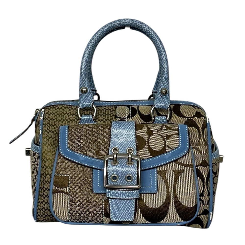 Coach Limited Edition Patchwork Snakeskin Tote Bag Ra… - Gem